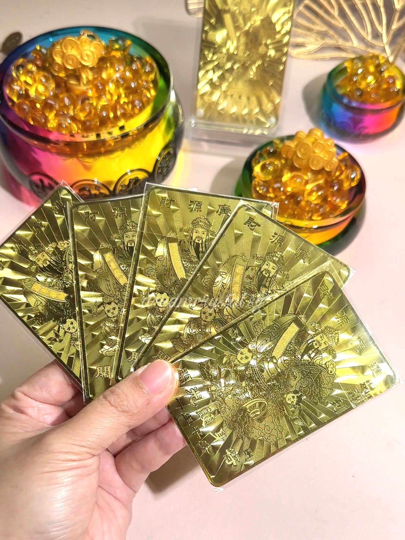 Cai Shen Blessing Card – Dream Crystal